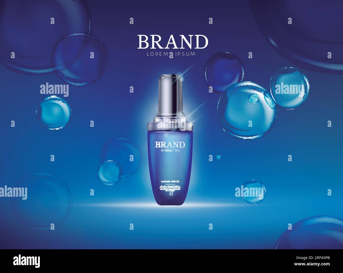 Oil bubbles essence collagen hydration moisturizer. Face skincare ...