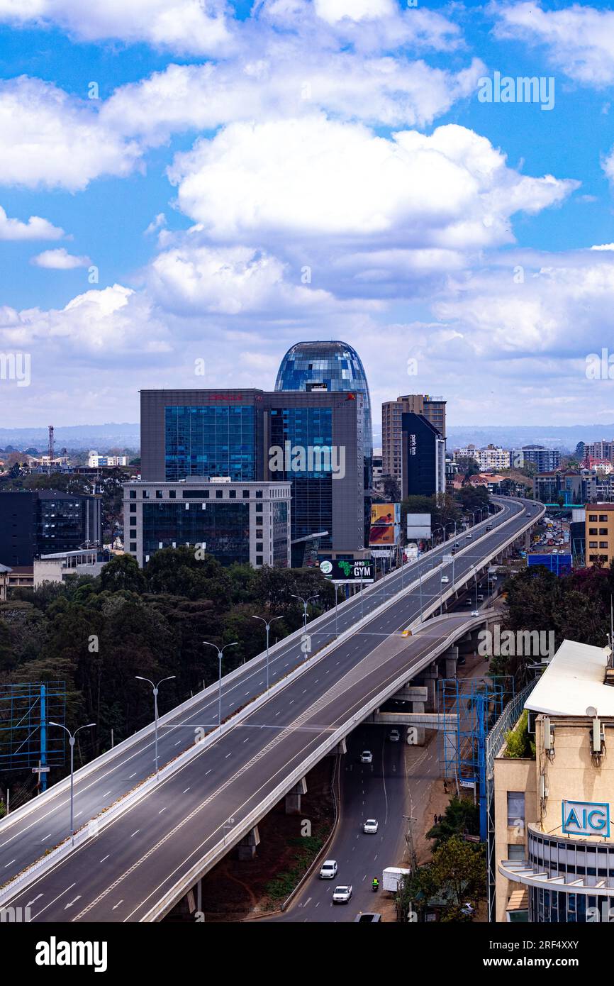 Nairobi Capital Kenya Skyline Skyscrapers Modern Landmark Buildings ...