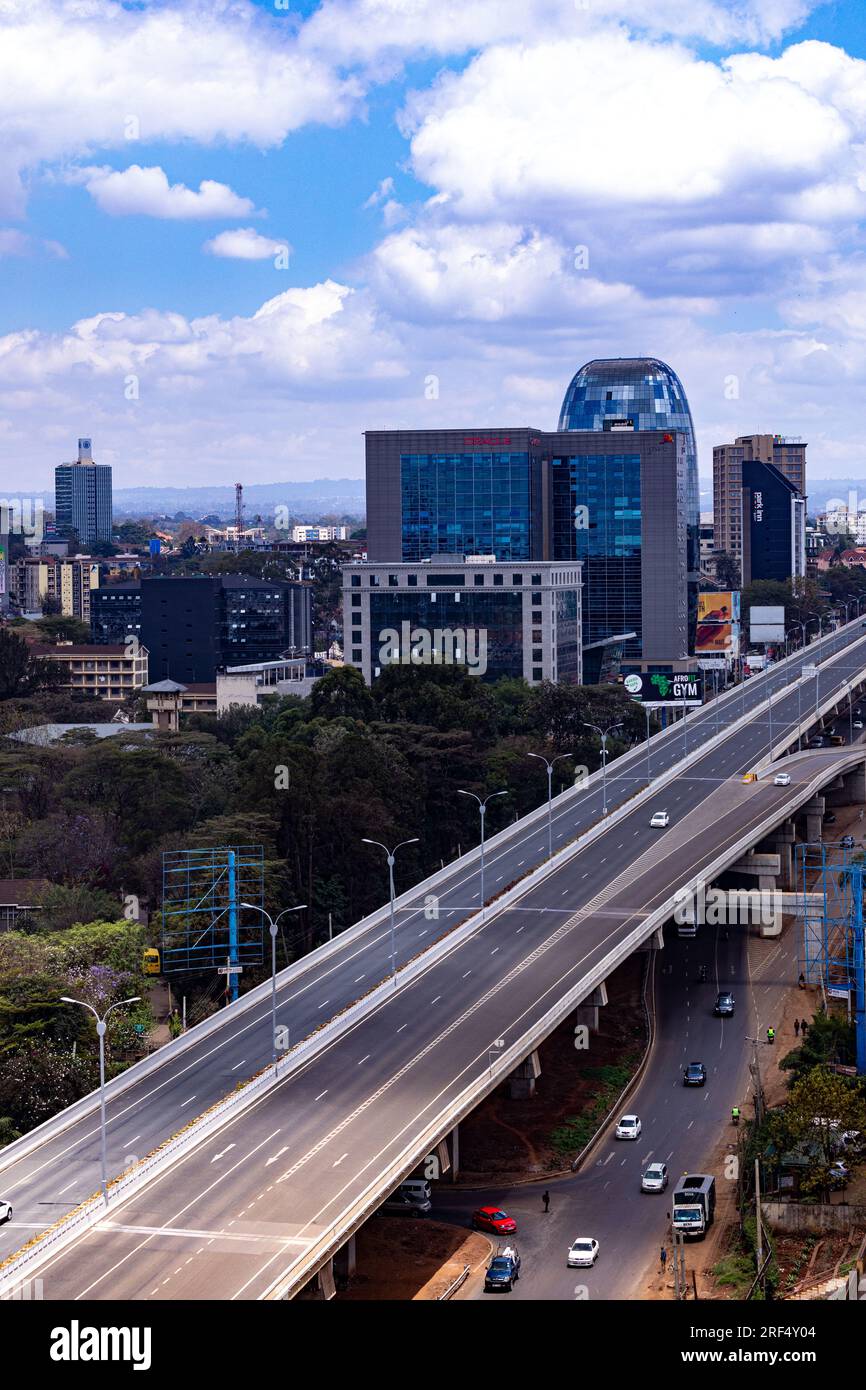 Nairobi Capital Kenya Skyline Skyscrapers Modern Landmark Buildings ...