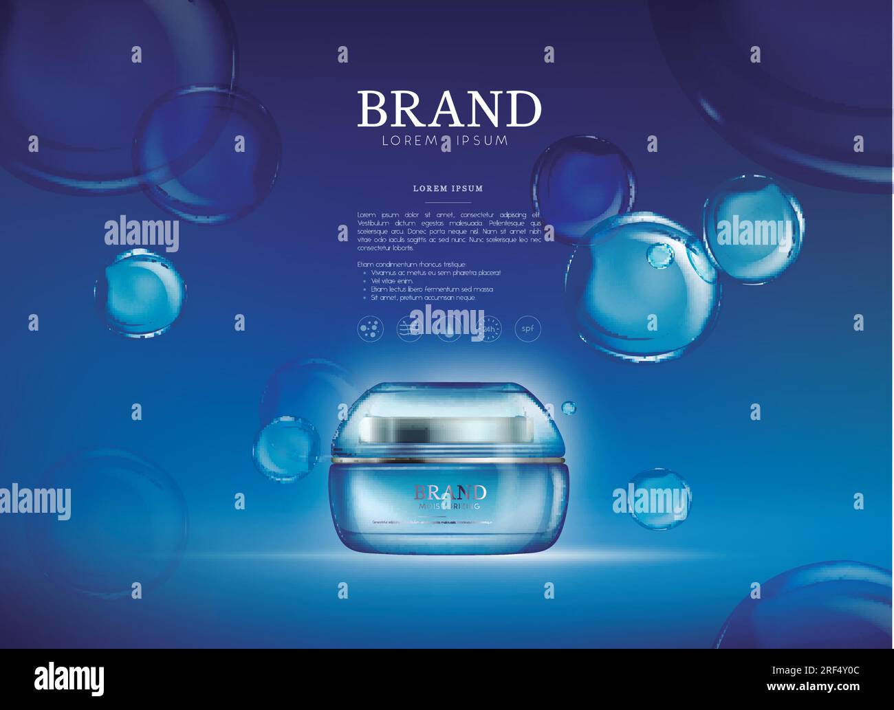 Pink Oil bubbles essence collagen hydration moisturizer. Face skincare ...