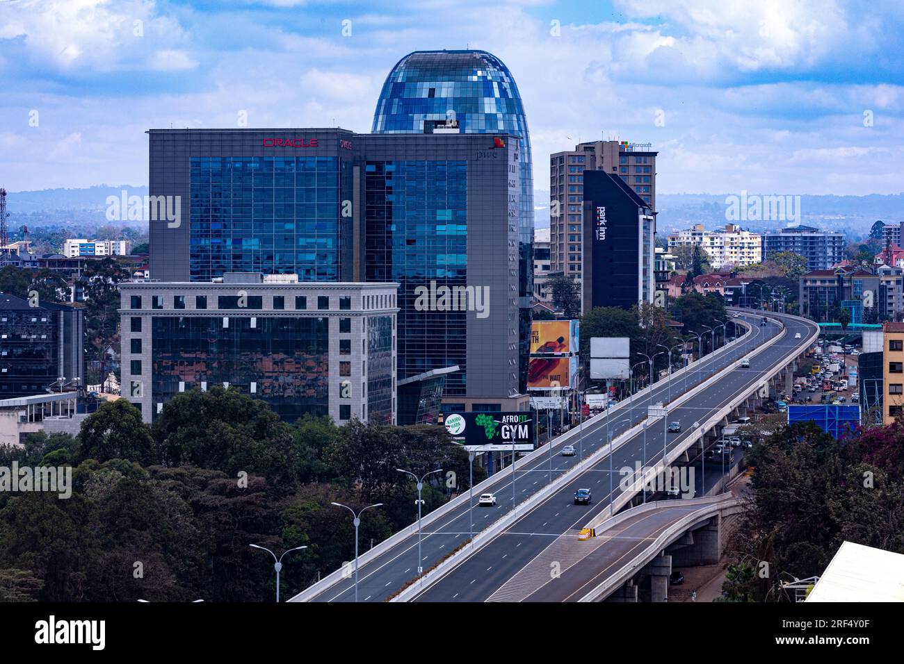 Nairobi Capital Kenya Skyline Skyscrapers Modern Landmark Buildings ...