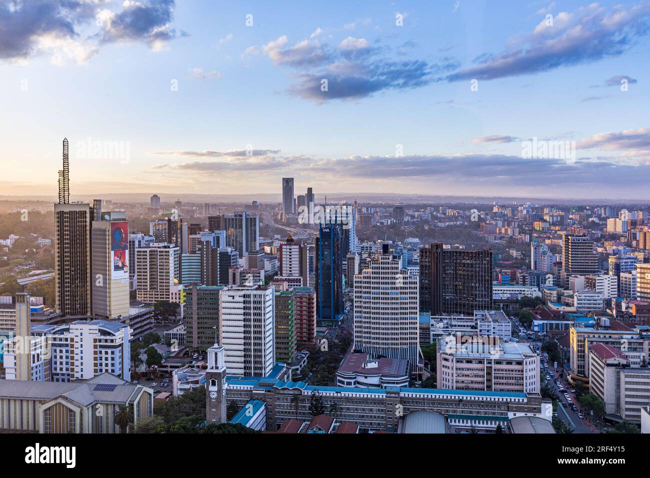 Nairobi Capital Kenya Skyline Skyscrapers Modern Landmark Buildings ...