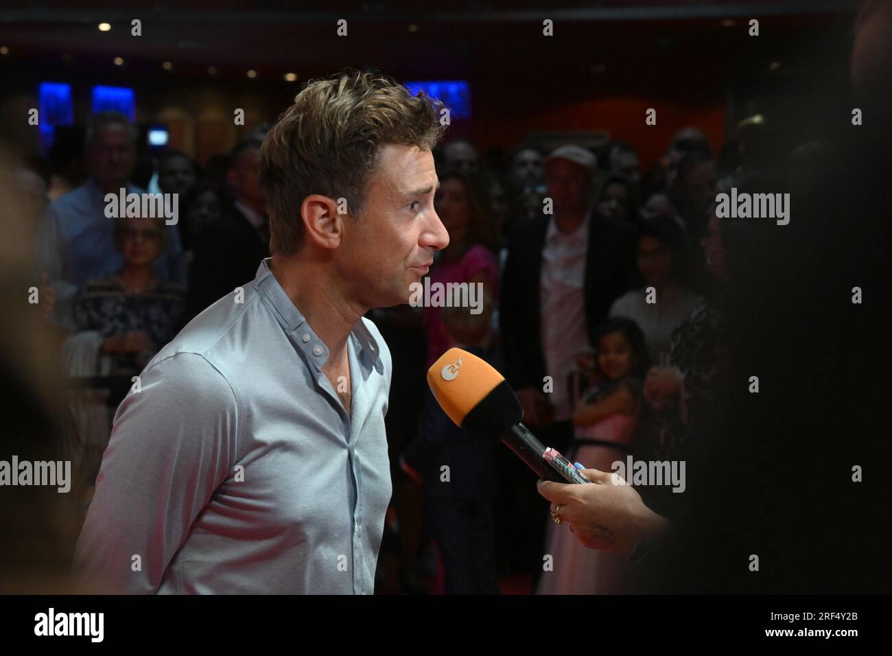 Munich, Germany. 31st July, 2023. Comedian Harry G, Markus Stoll gives ...