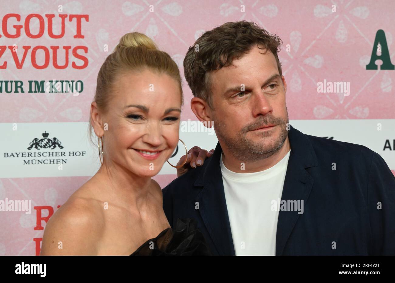 Munich, Germany. 31st July, 2023. Actress Lisa Maria Potthoff and actor ...