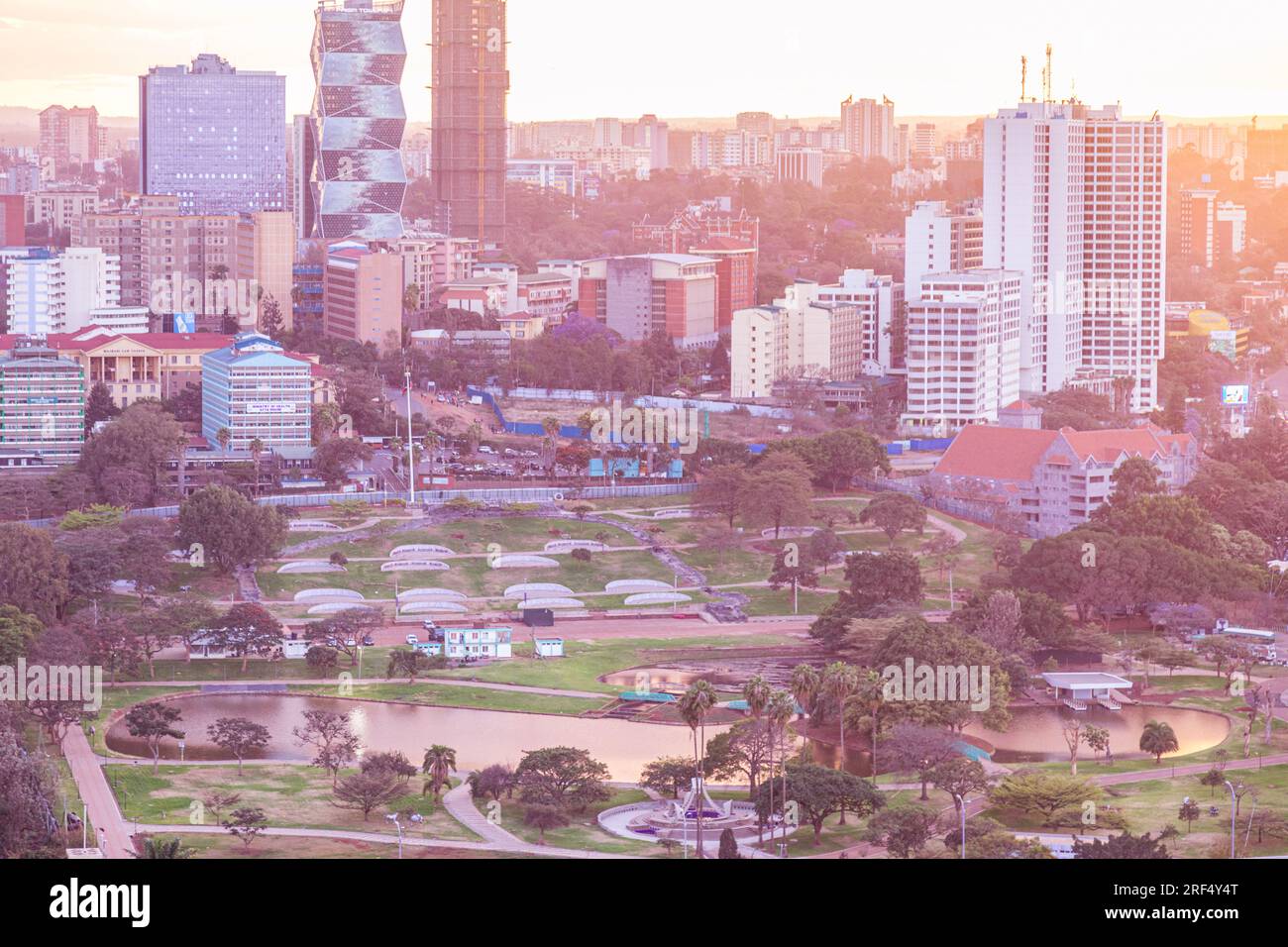 Nairobi Capital Kenya Skyline Skyscrapers Modern Landmark Buildings ...