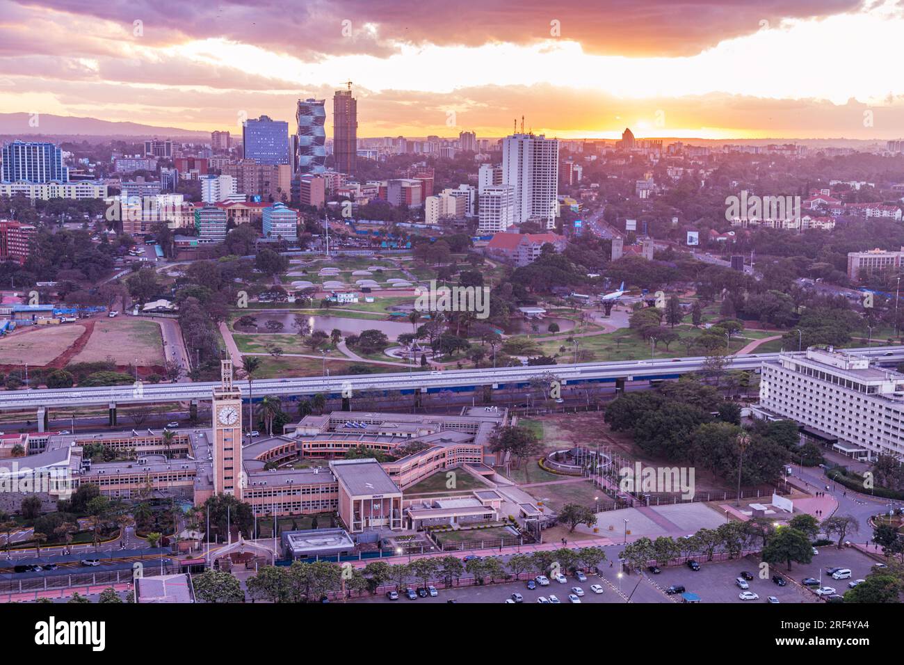 Nairobi night skyline hi-res stock photography and images - Alamy
