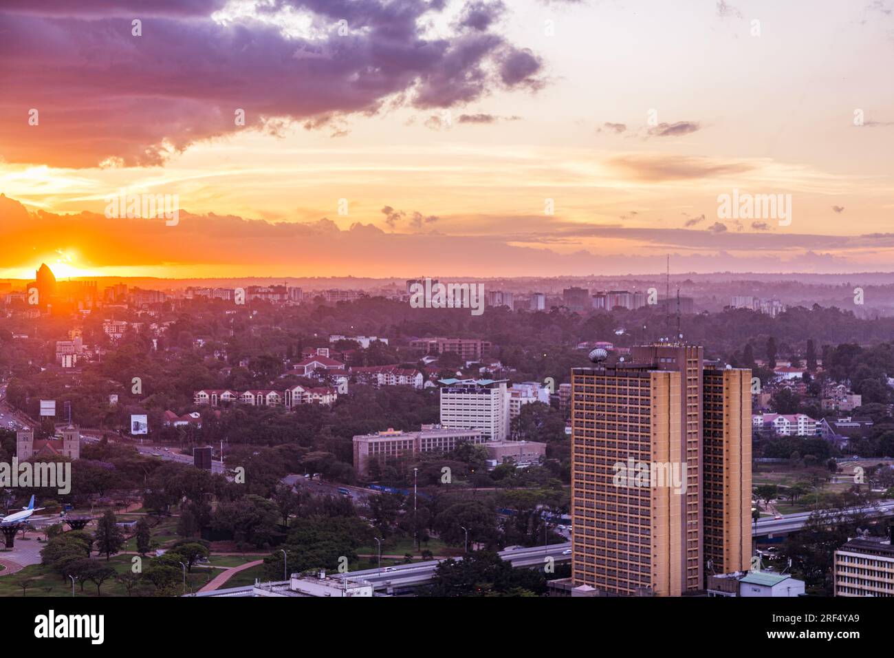 Nairobi Capital Kenya Skyline Skyscrapers Modern Landmark Buildings ...