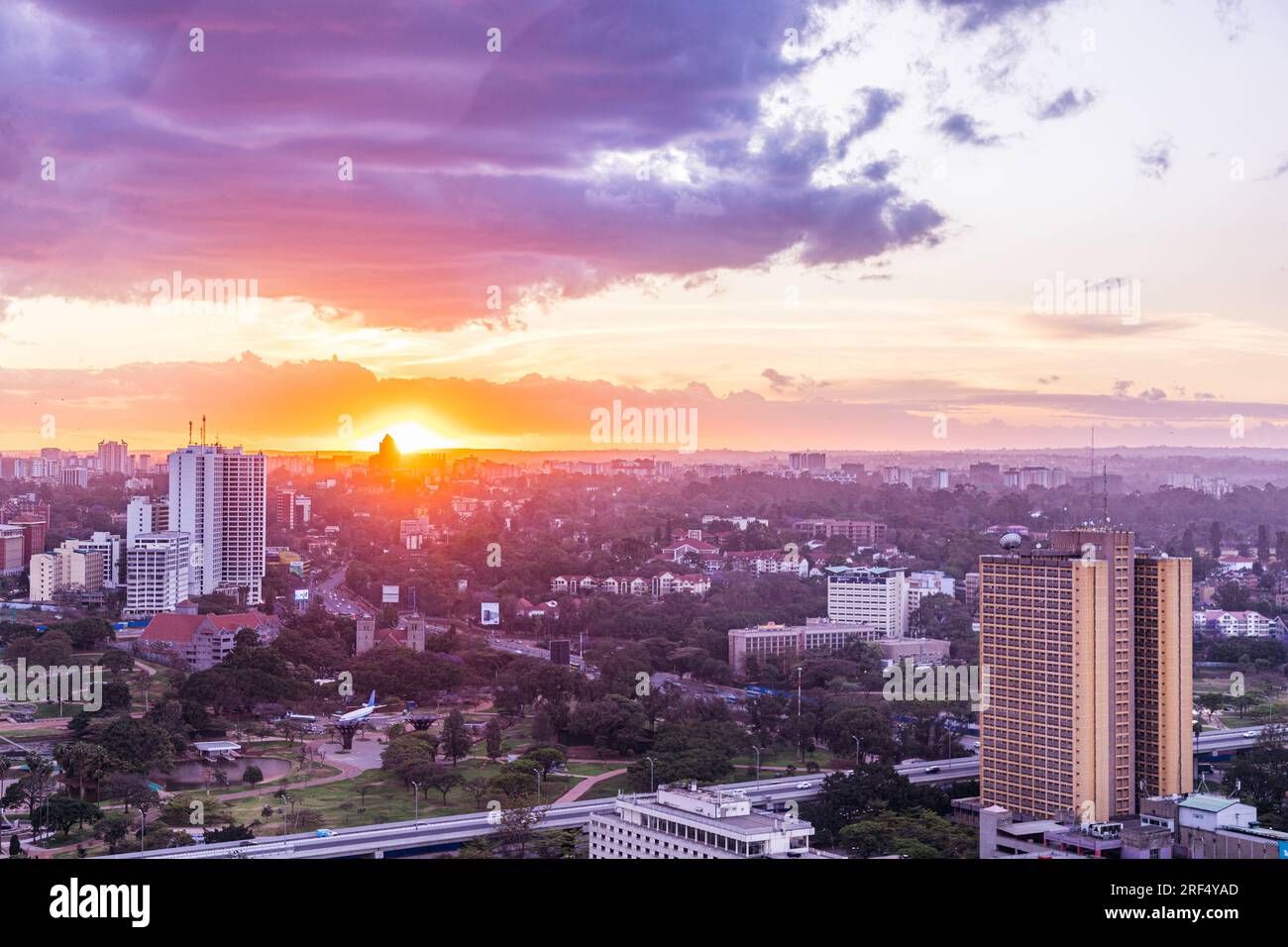 Nairobi Capital Kenya Skyline Skyscrapers Modern Landmark Buildings ...