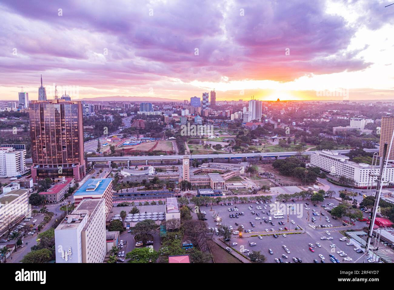 Nairobi Capital Kenya Skyline Skyscrapers Modern Landmark Buildings ...