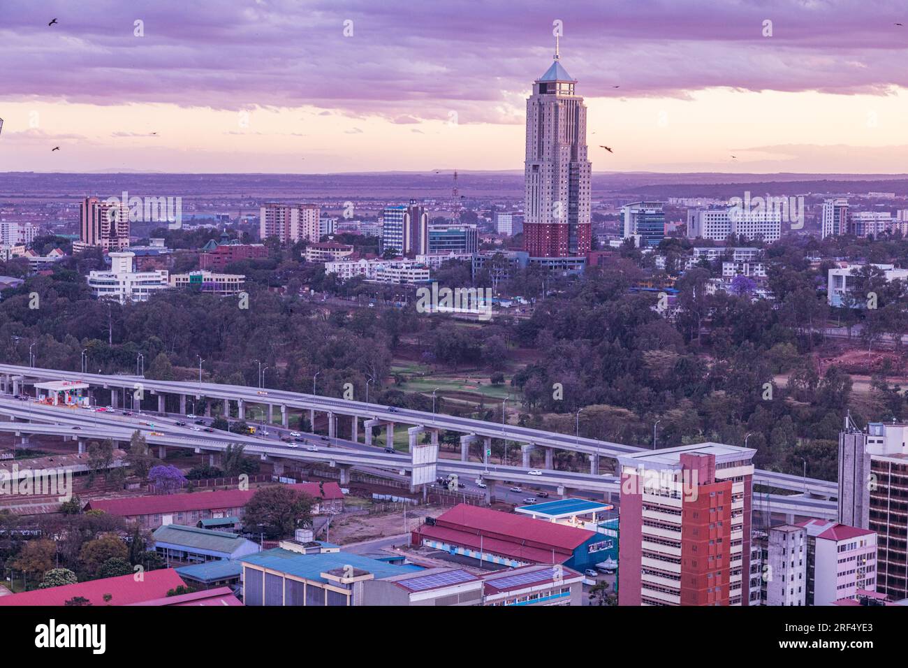 Nairobi Capital Kenya Skyline Skyscrapers Modern Landmark Buildings ...