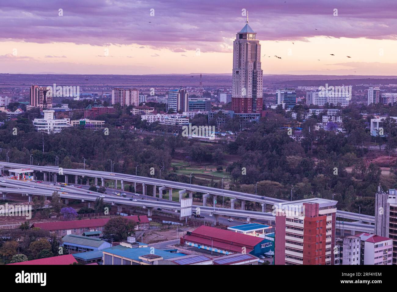 Nairobi Capital Kenya Skyline Skyscrapers Modern Landmark Buildings ...