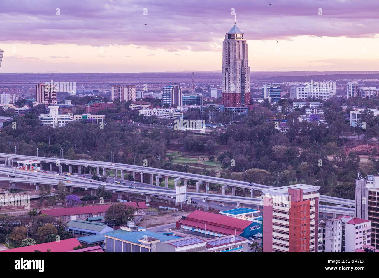 Nairobi Capital Kenya Skyline Skyscrapers Modern Landmark Buildings ...