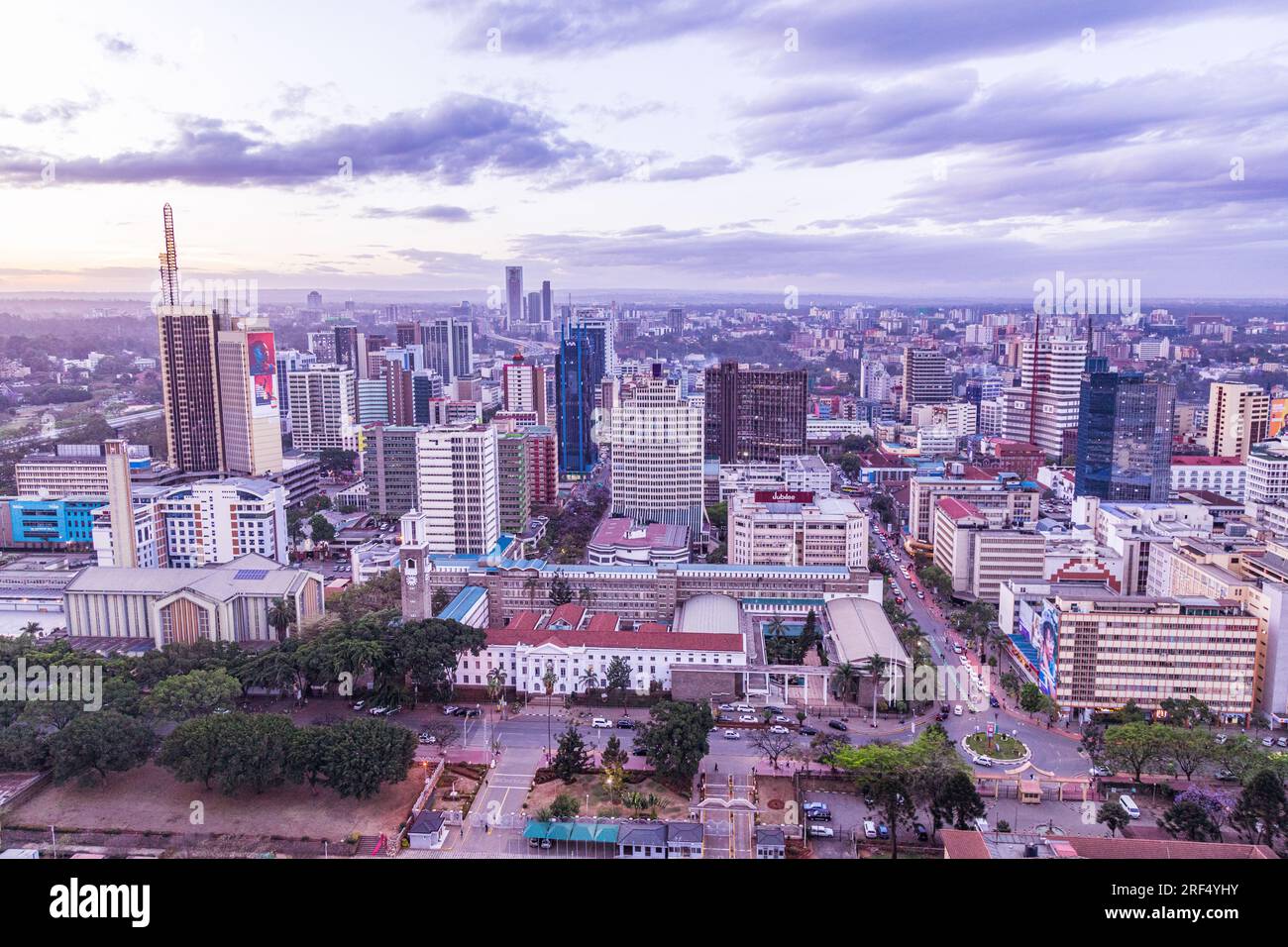 Nairobi Capital Kenya Skyline Skyscrapers Modern Landmark Buildings ...
