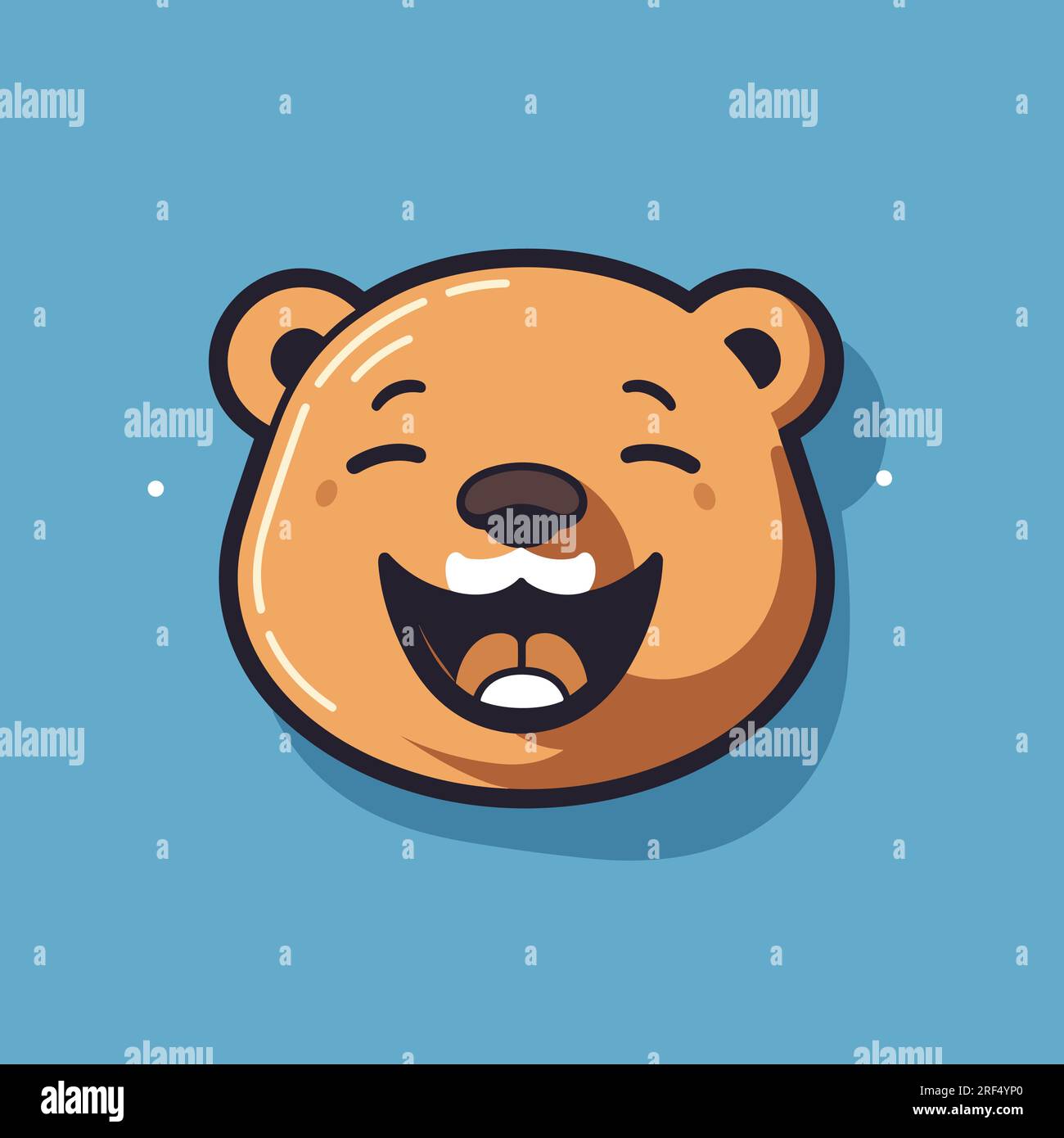 Bear hand-drawn comic illustration. Bear. Cute vector doodle style ...