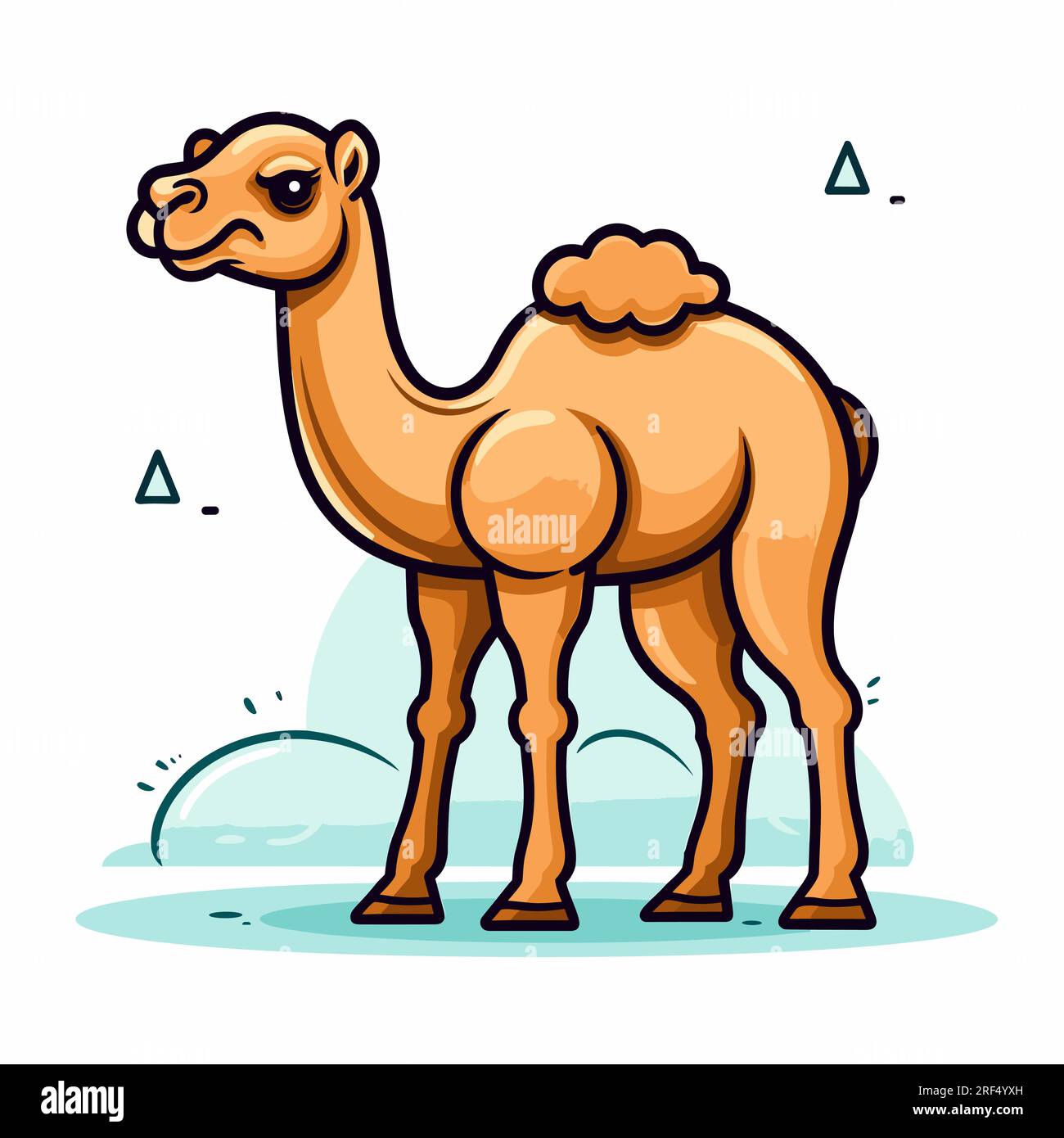 Dromedary cub Stock Vector Images - Alamy