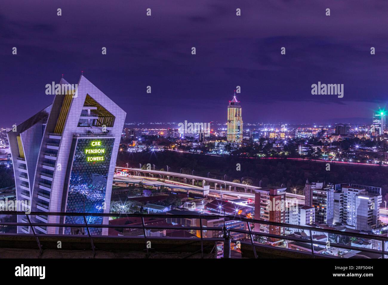 Nairobi City County Night Life Skyline Cityscapes Skyscrapers Landmark ...