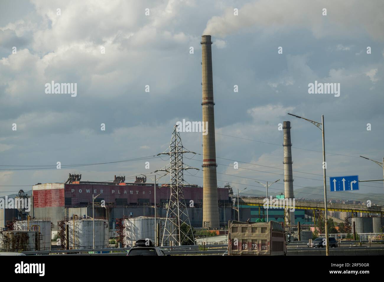 One of the three coal-fired power stations in Ulaanbaatar, the capital ...