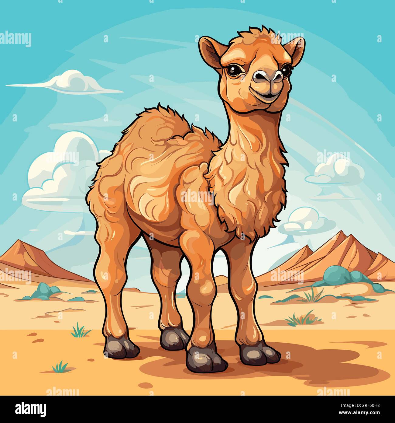 Dromedary cub Stock Vector Images - Alamy