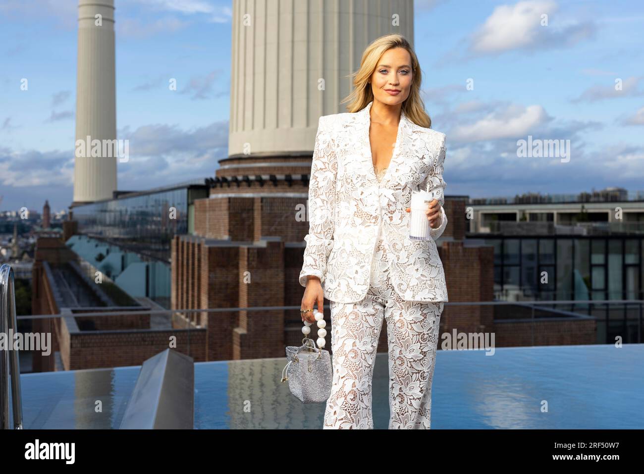 EDITORIAL USE ONLY Laura Whitmore attends the Disaronno Velvet Batida ...