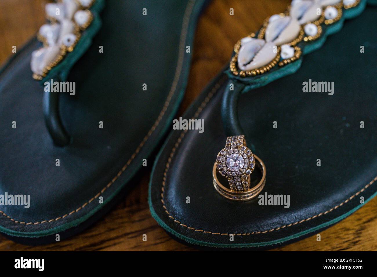 Wedding Couple beautiful accessories details African Sandals Open ...
