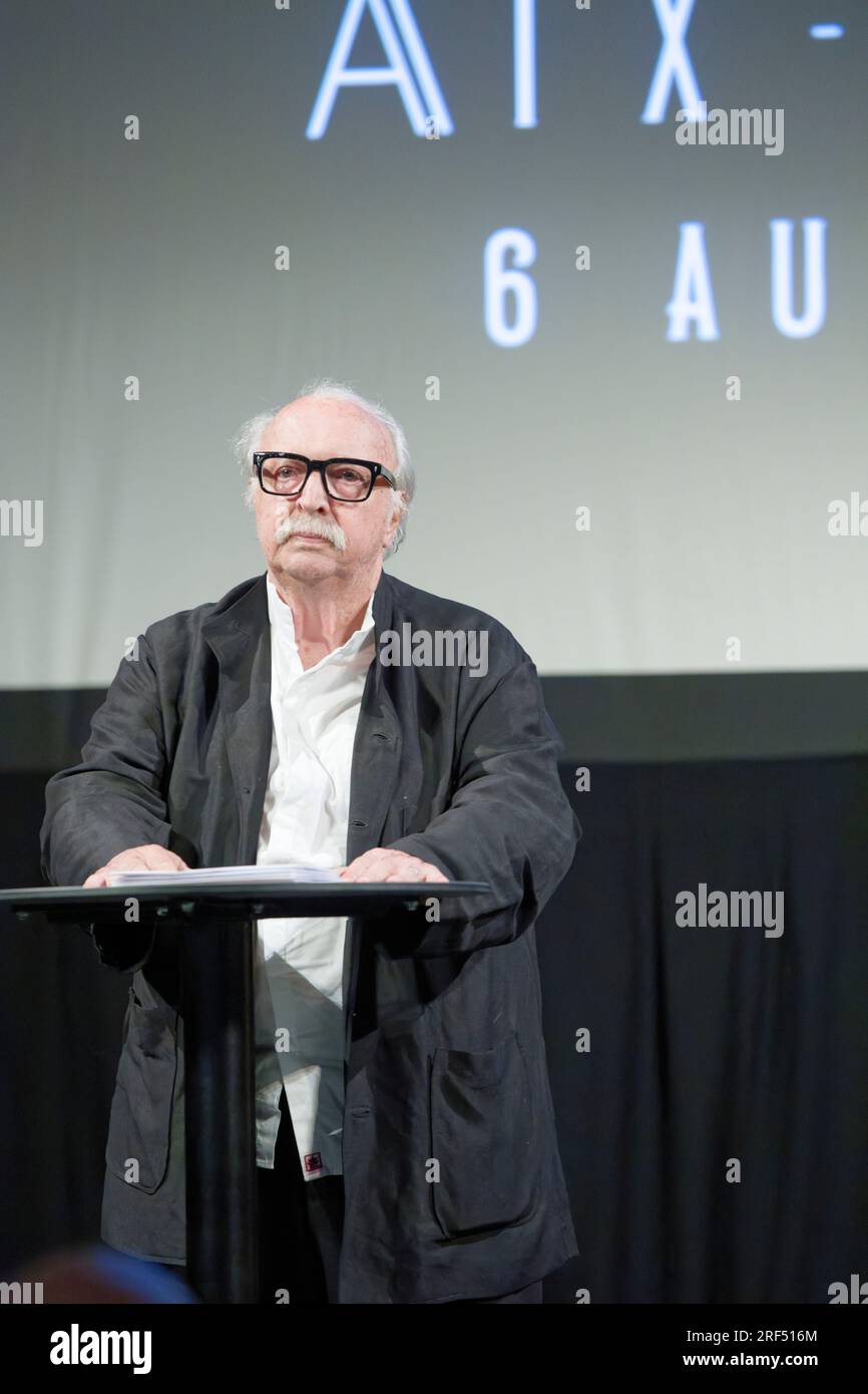 Aix-Les-Bains, France.10th June, 2023. Jean Becker speaks at the French ...