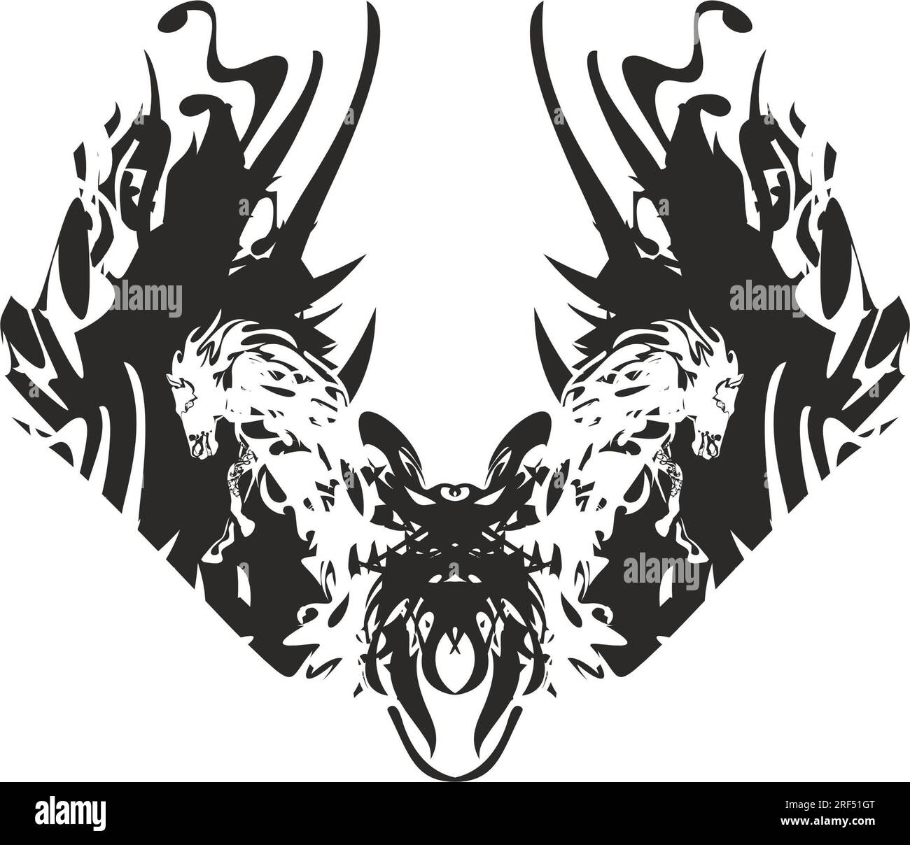 Wolf With Butterfly Wings Tattoo