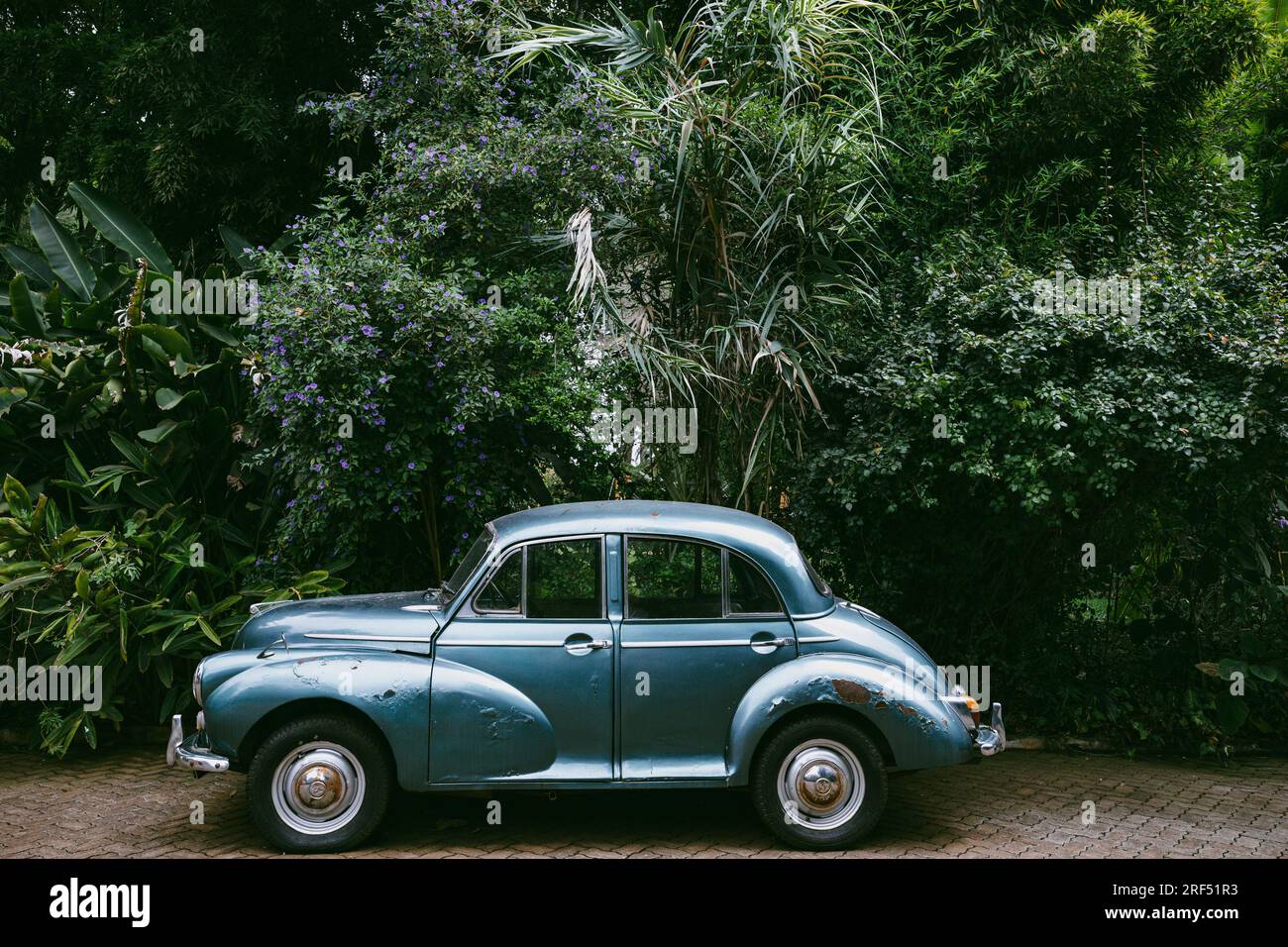 Volkswagen Beetle Car Iconic Vintage Old Shaped Parked Outside In ...