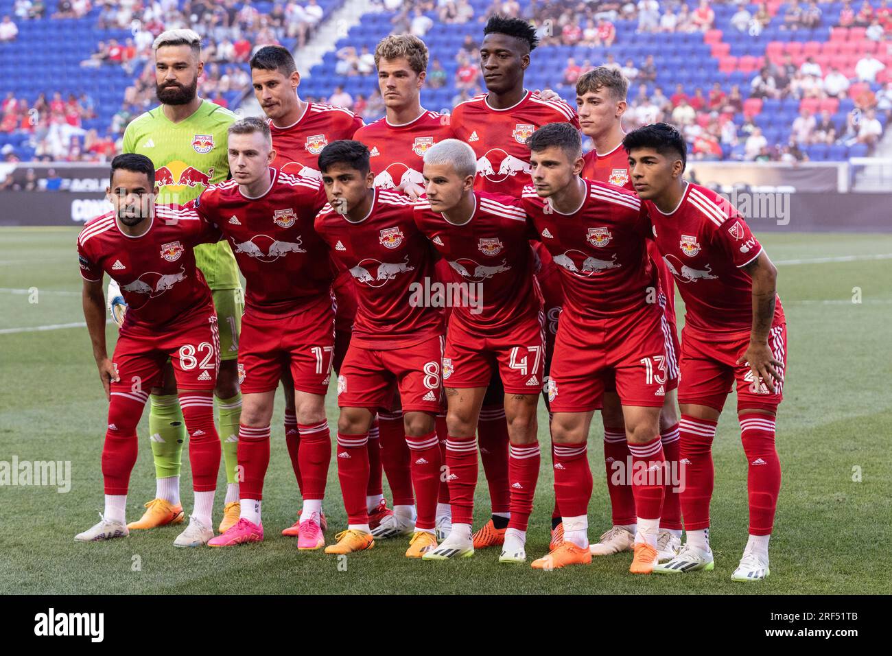 Starting eleven of Red Bulls pose before Leagues Cup 2023 match against ...