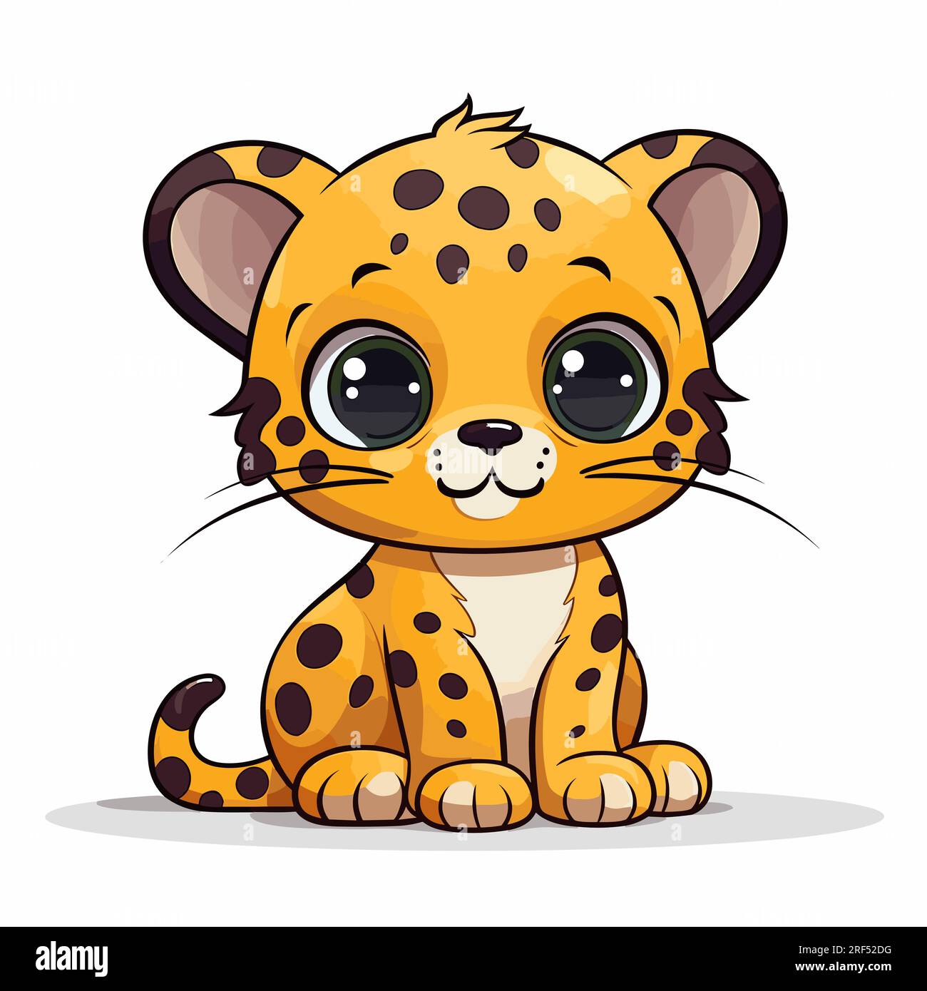Cute Cartoon Jaguar