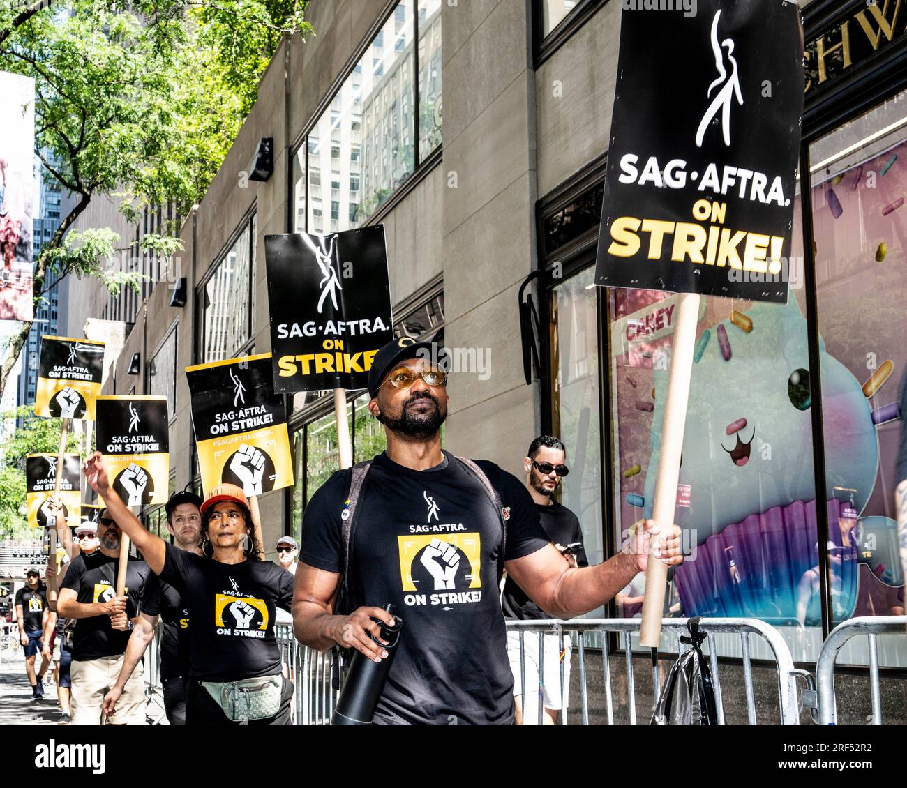 July 31, 2023, New York City, New York, United States: People carrying ...