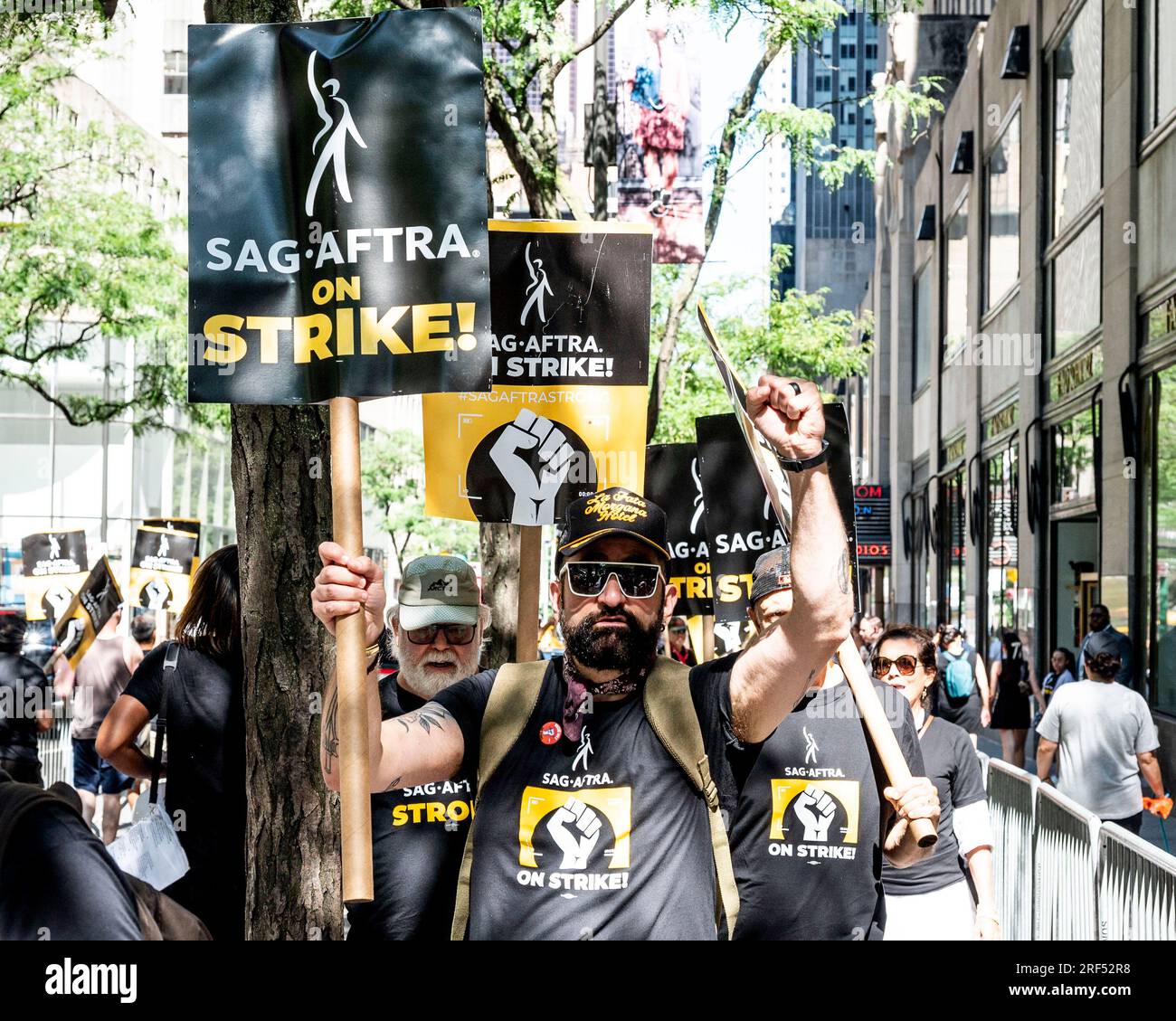 July 31, 2023, New York City, New York, United States: People carrying ...