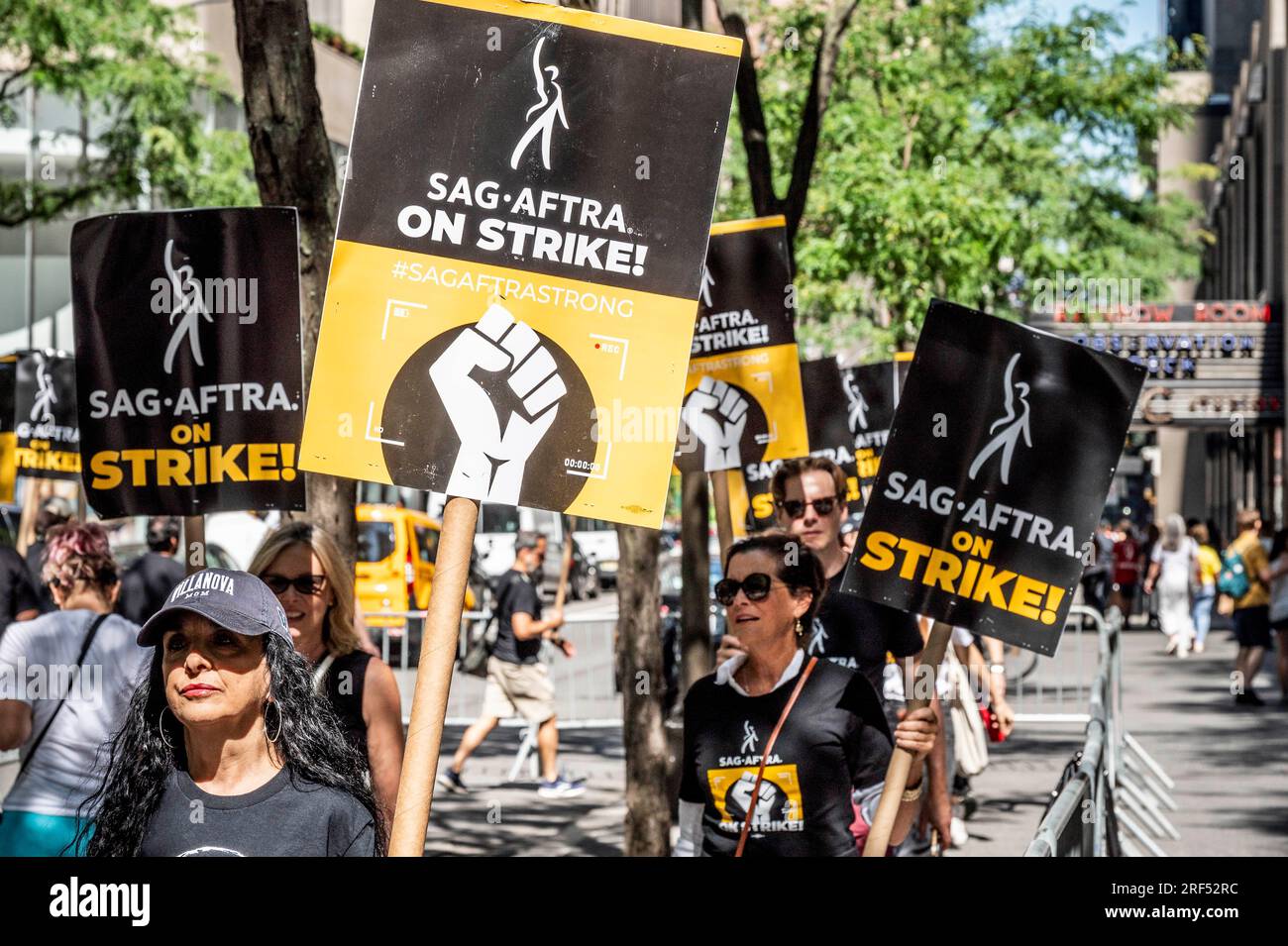 July 31, 2023, New York City, New York, United States: People carrying ...