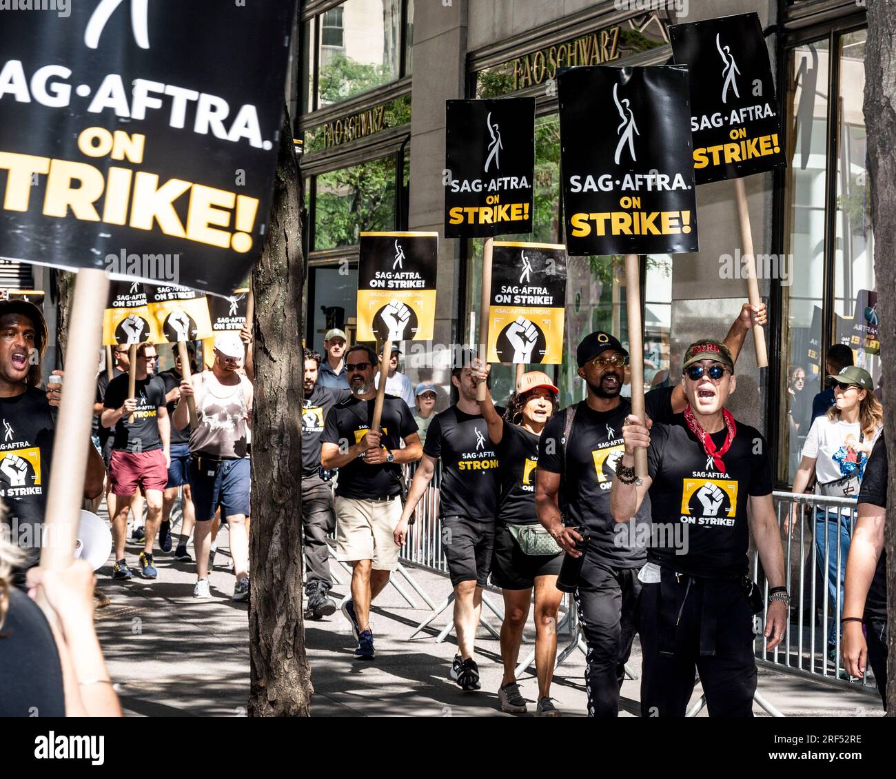 July 31, 2023, New York City, New York, United States: People carrying ...