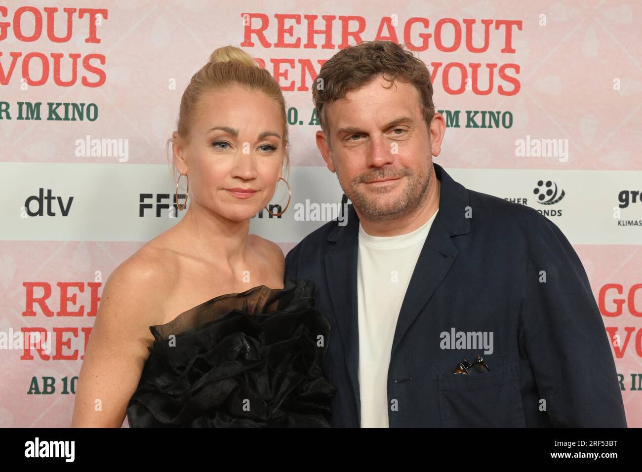 Munich, Germany. 31st July, 2023. Actress Lisa Maria Potthoff and actor ...