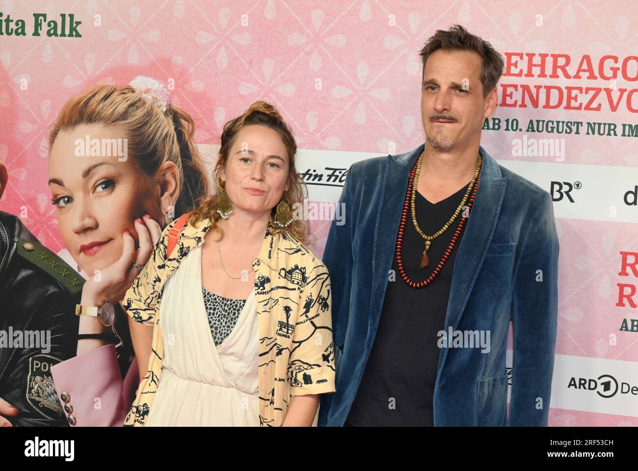 Munich, Germany. 31st July, 2023. Actors Ines Hollinger and Max von ...