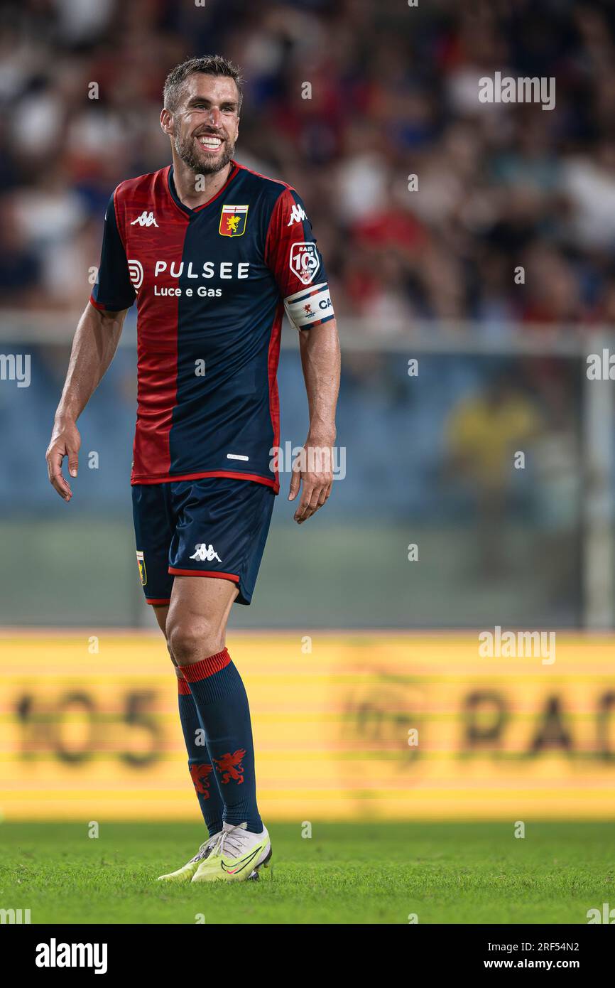 Kevin Strootman of Genoa CFC gestures during the pre-season friendly ...