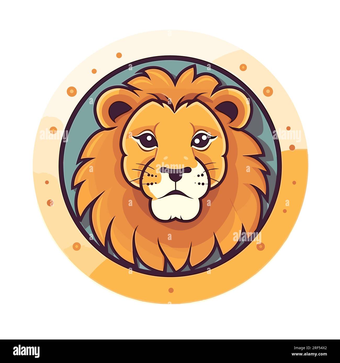 Young lion doodle hi-res stock photography and images - Alamy