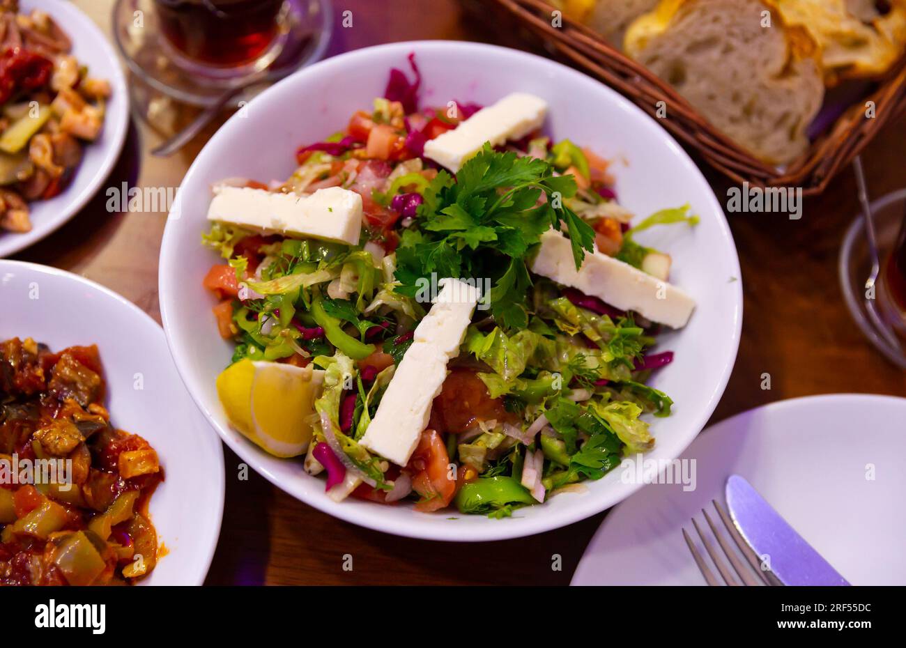 Turkish traditional choban salad Stock Photo - Alamy