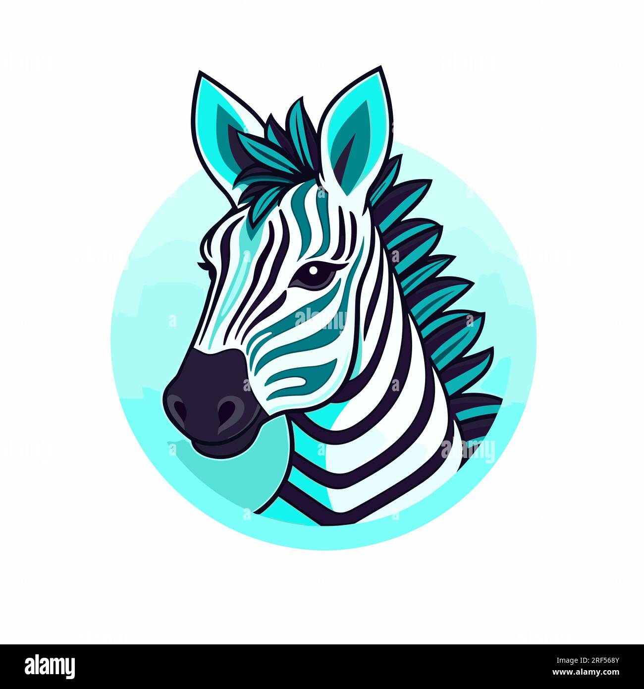 Zebra hand-drawn comic illustration. Zebra. Cute vector doodle style ...