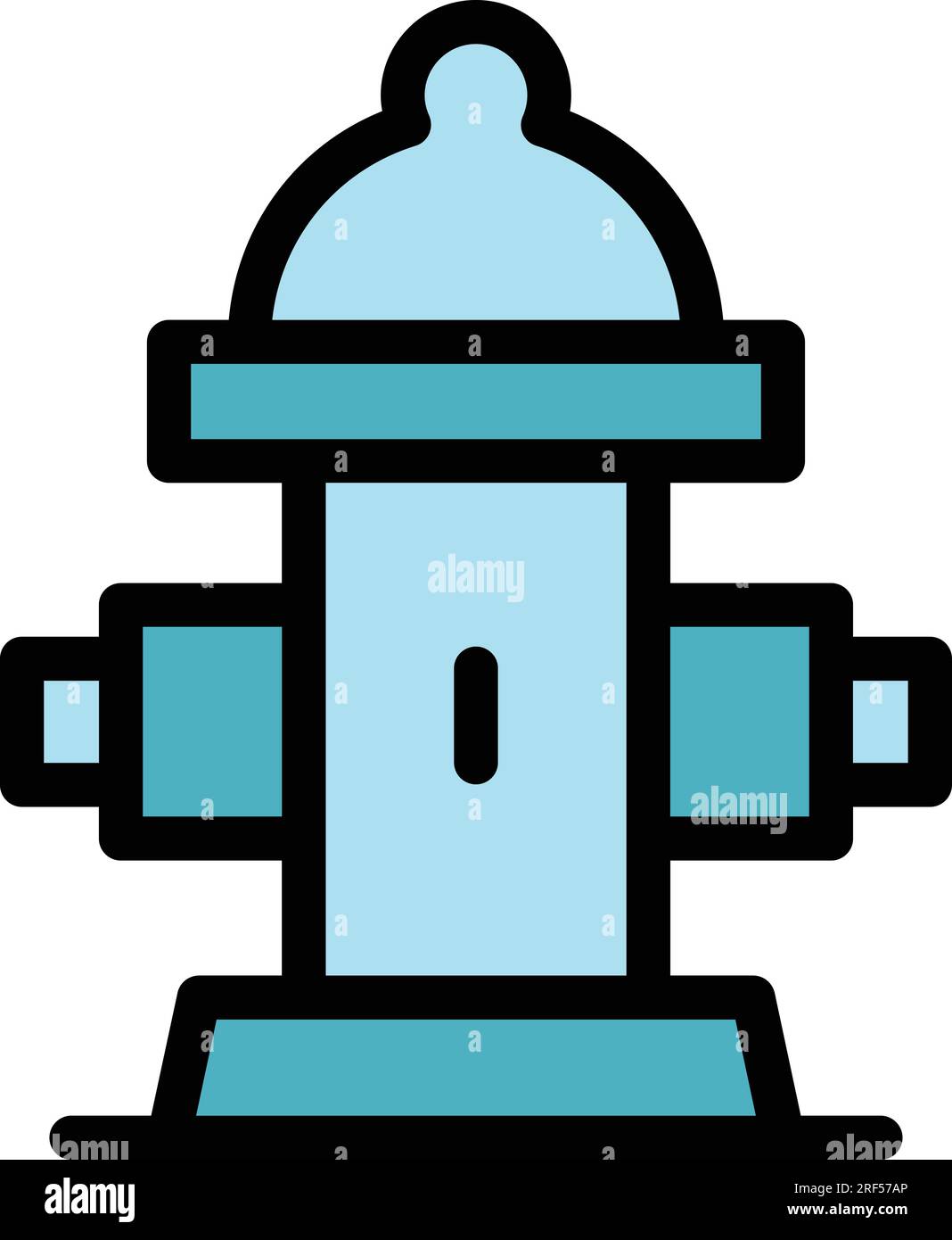 Park hydrant icon outline vector. Fire water. Hose firefighter color ...