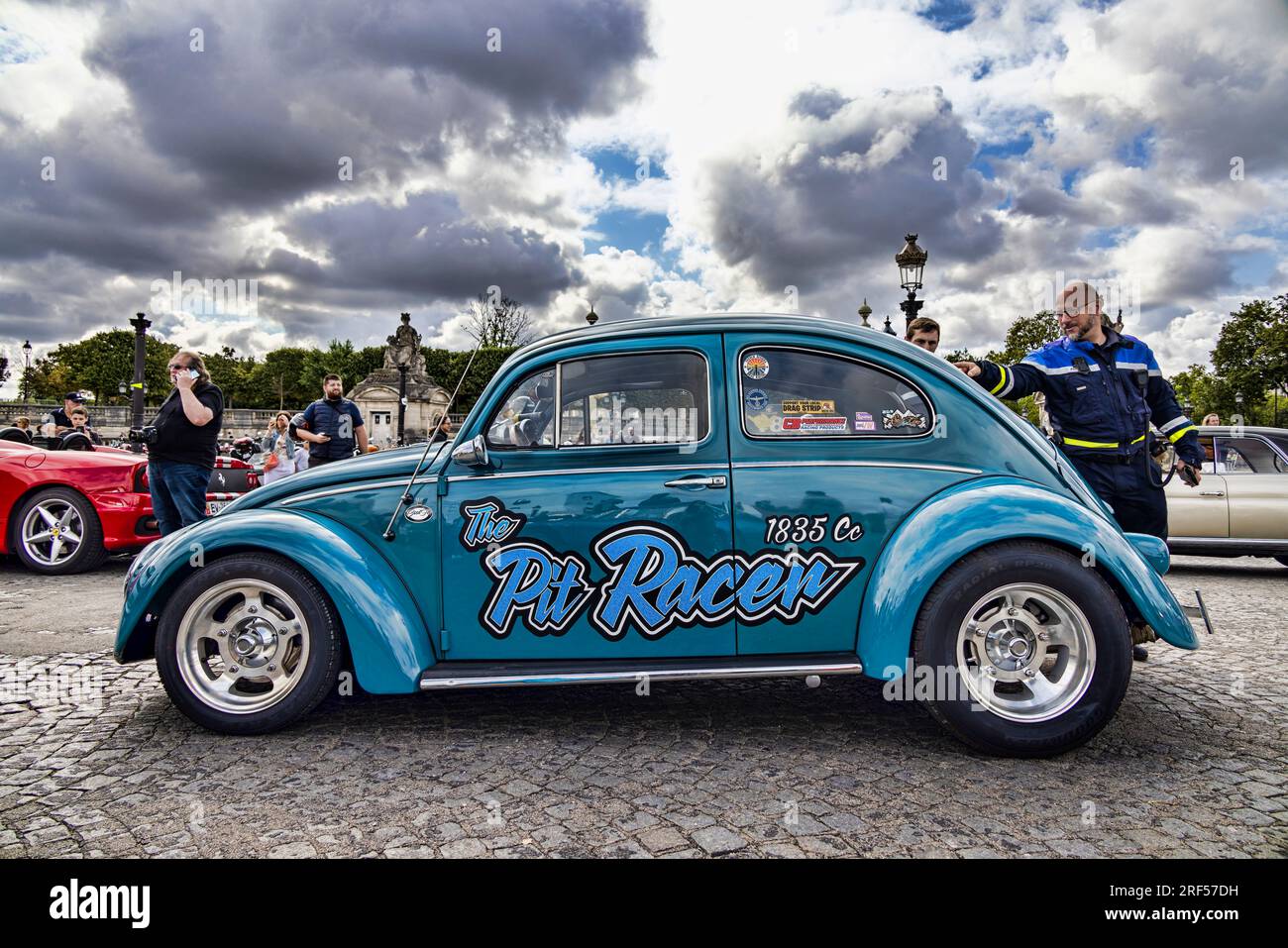 Paris, France. 30th July, 2023. Volkswagen Beetle presented at the 16th ...