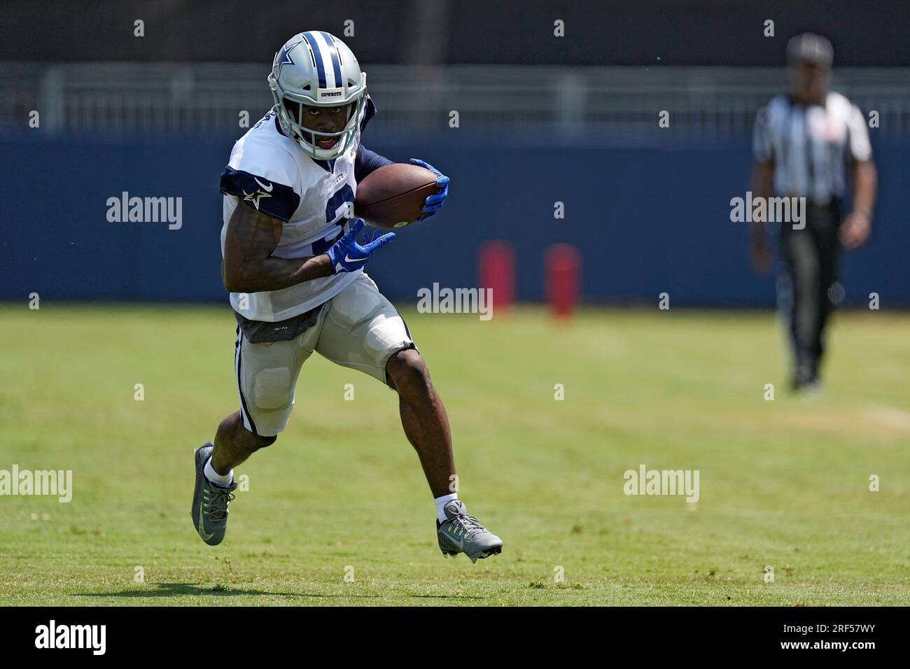 Dallas Cowboys wide receiver Brandin Cooks runs the ball during the NFL ...