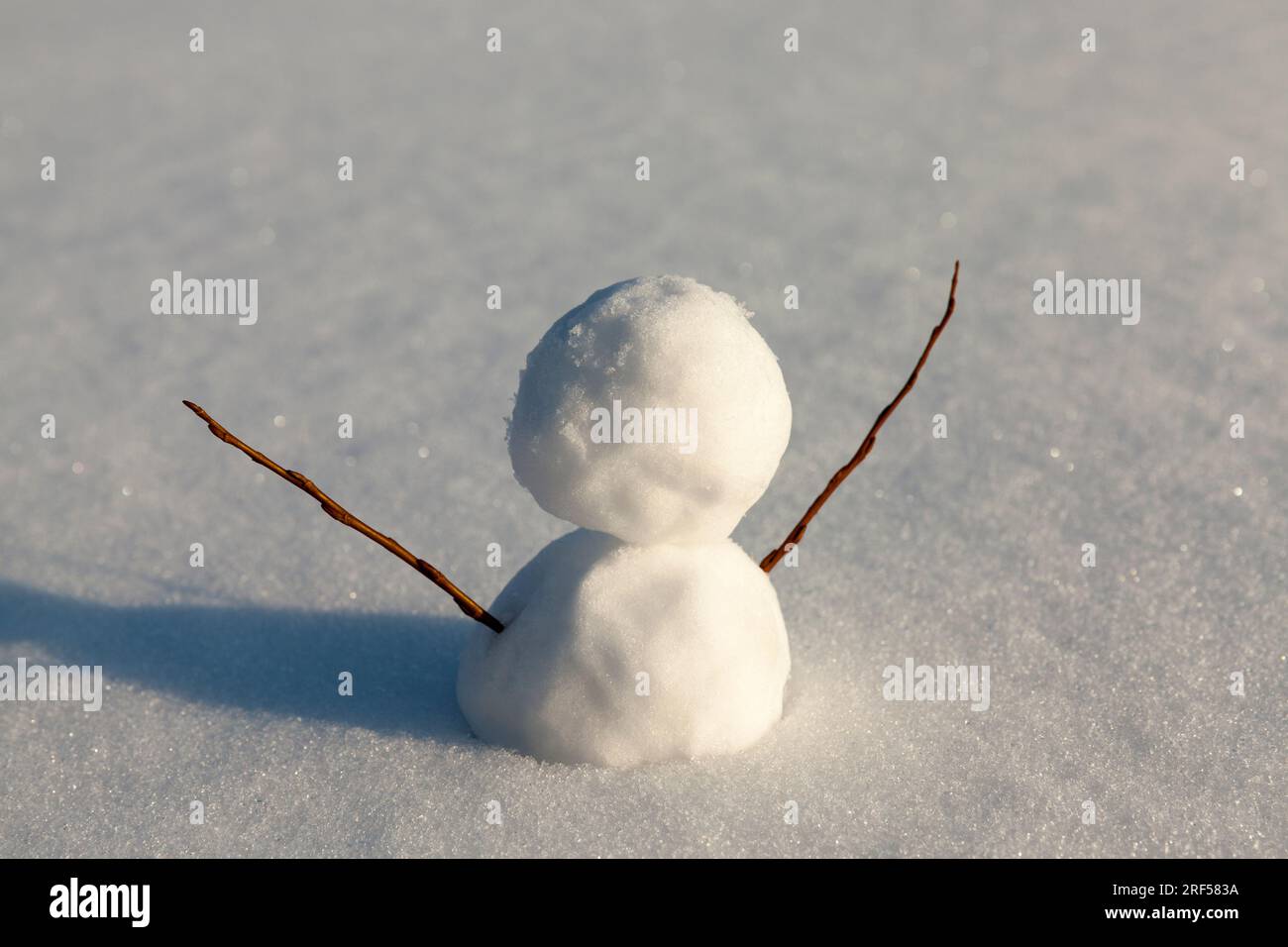 Snowman made snow stands hi-res stock photography and images - Alamy