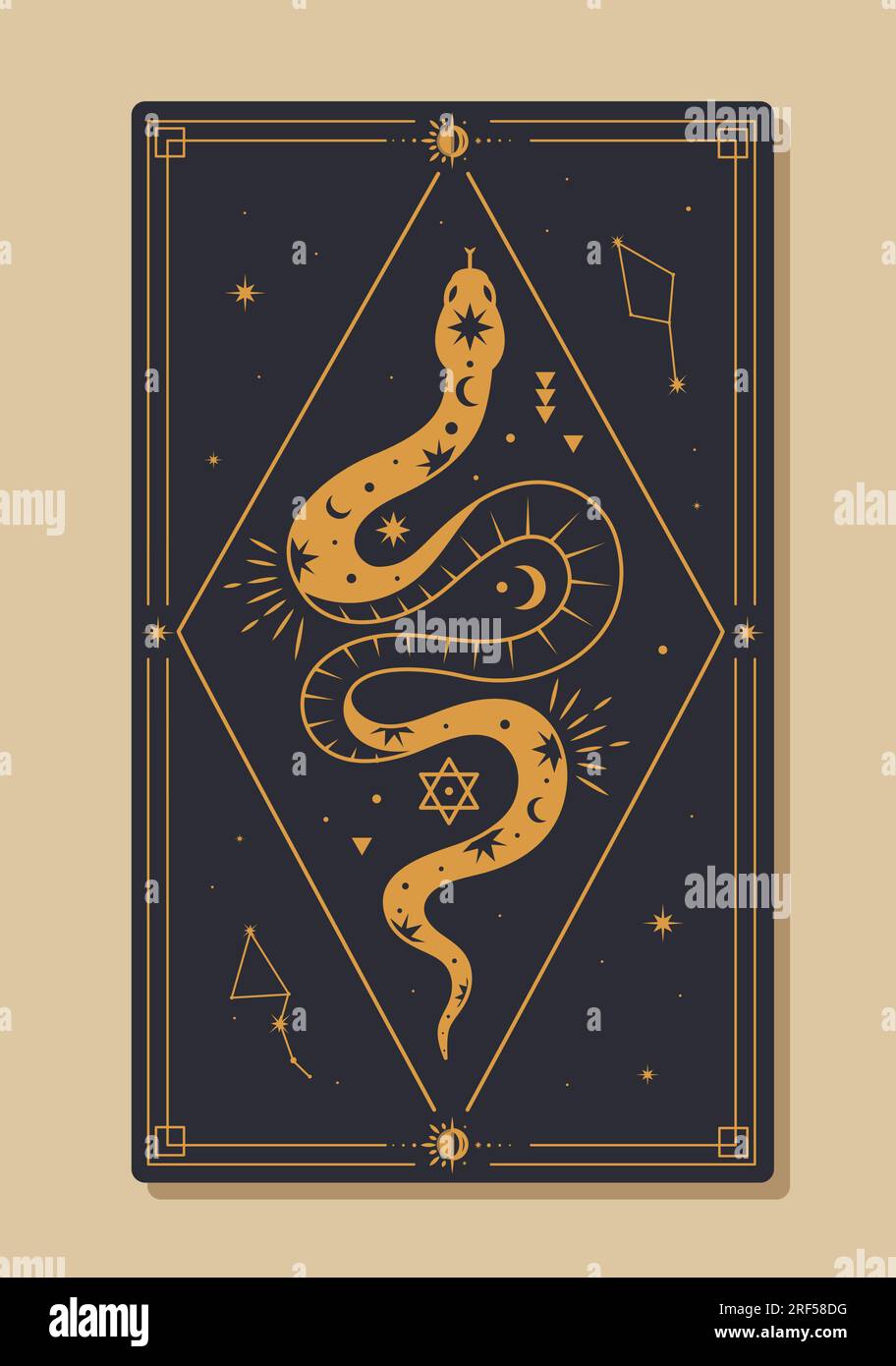 Magical tarot card vector concept Stock Vector Image & Art - Alamy