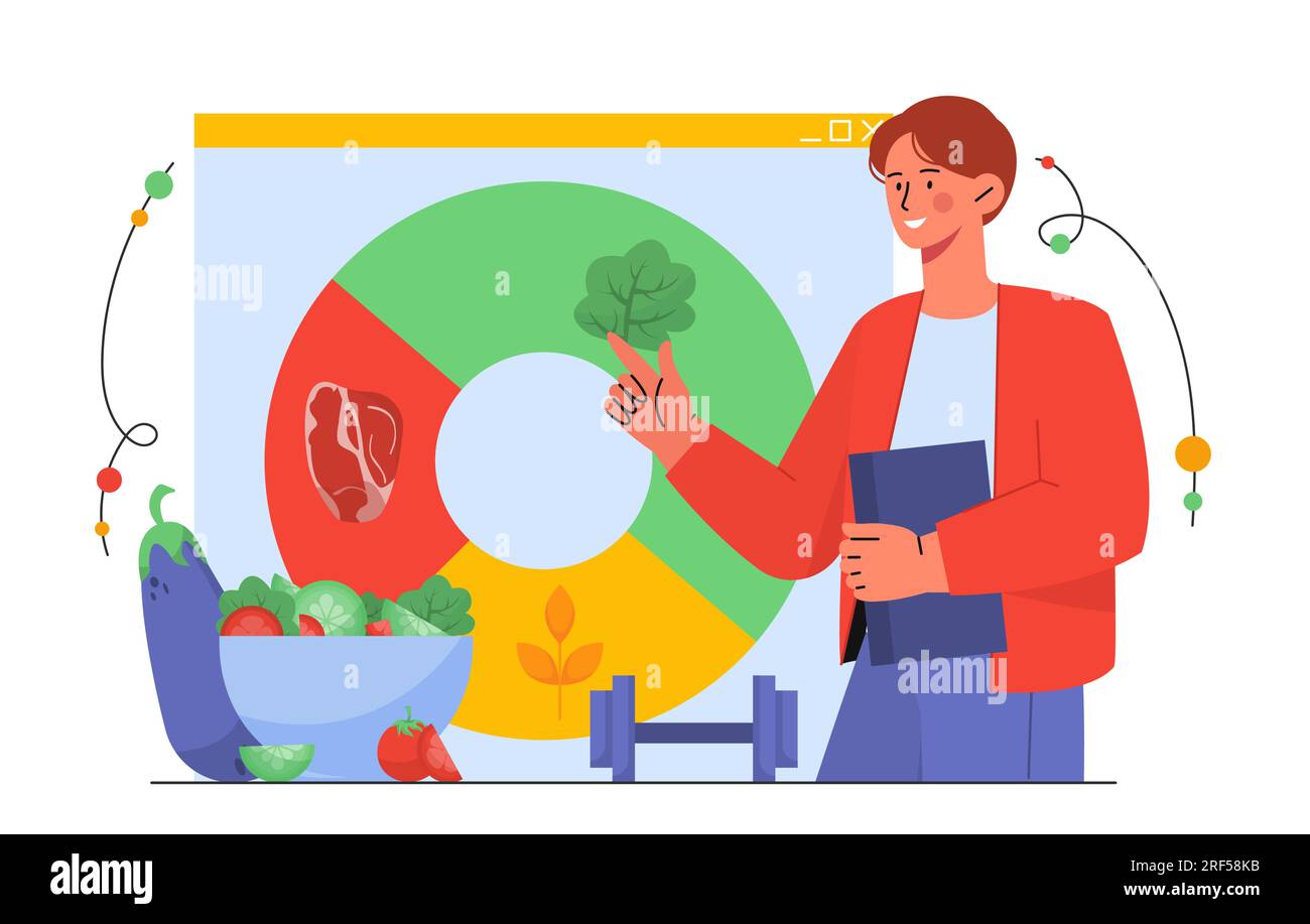 Nutritionist with vegetables vector concept Stock Vector Image & Art ...