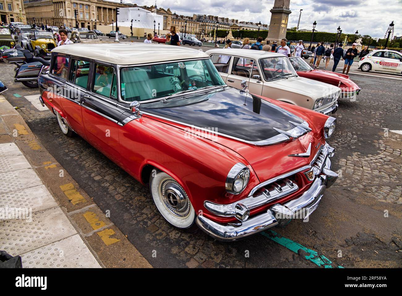 Paris, France. 30th July, 2023. Dodge Suburban presented at the 16th ...