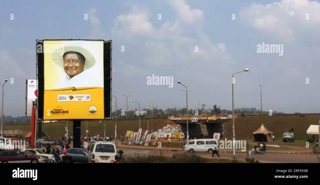BOBI WINE: THE PEOPLE'S PRESIDENT, billboard of Yoweri Museveni ...