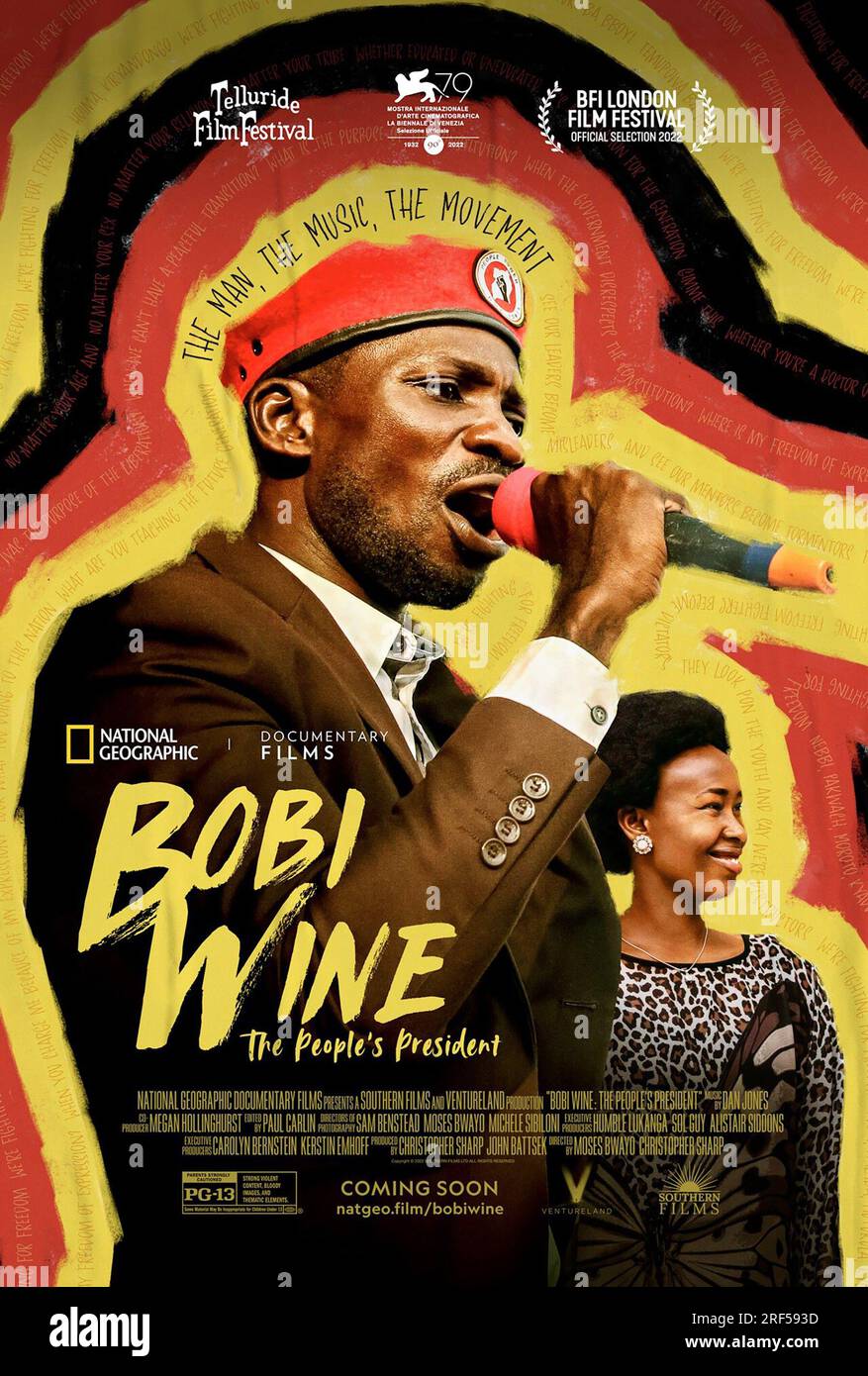 BOBI WINE: THE PEOPLE'S PRESIDENT, US poster, from left: Bobi Wine, Barbie Kyagulanyi, 2022 ...