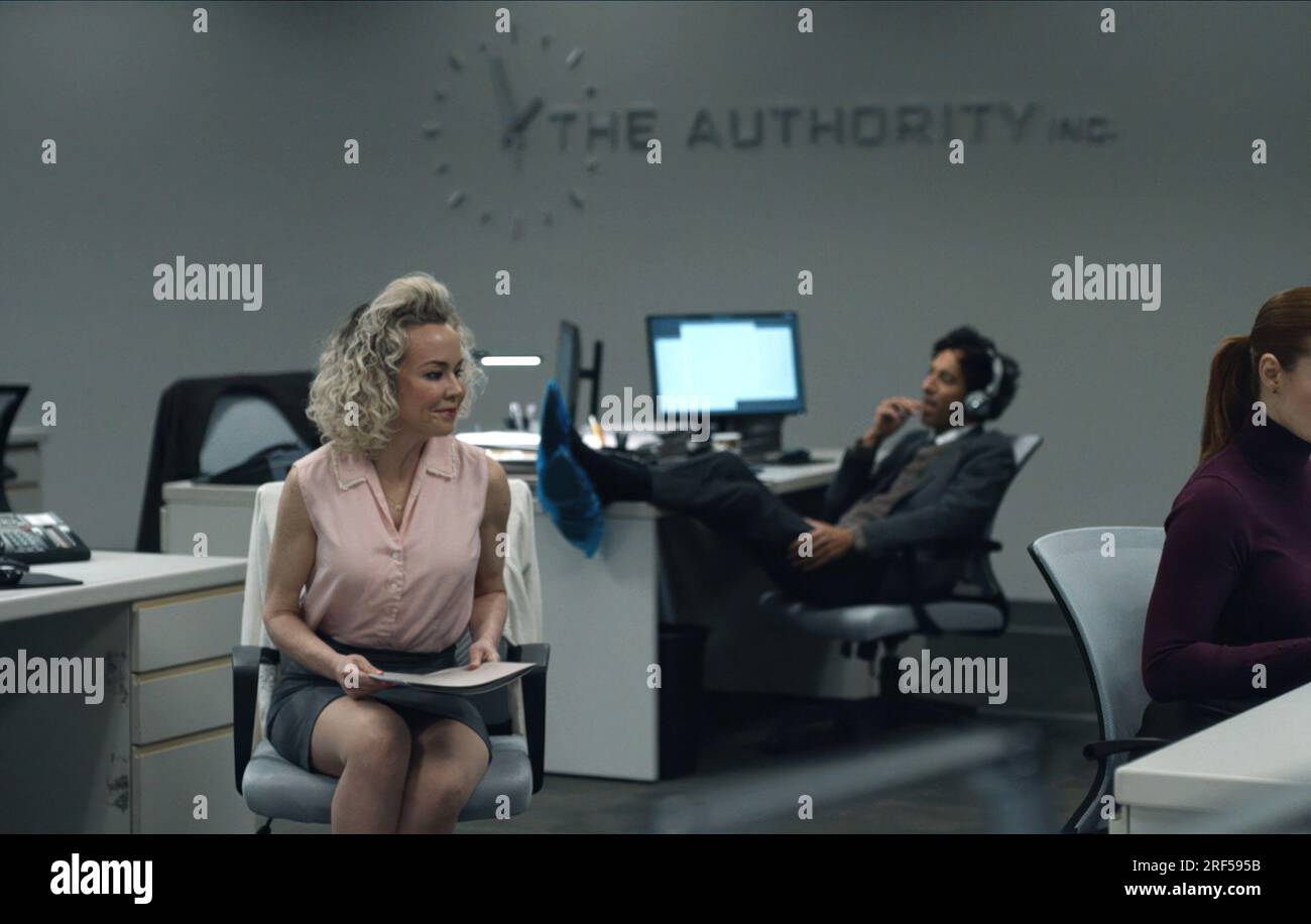 CORNER OFFICE, from left: Kimberley Shoniker, Danny Pudi, 2022 ...