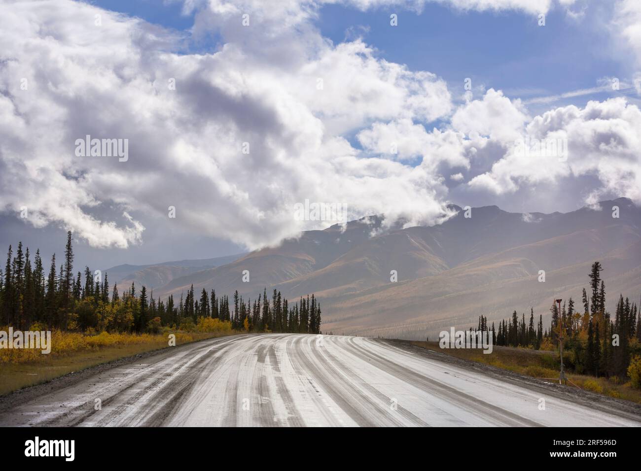 Highway in Alaska, United States Stock Photo - Alamy
